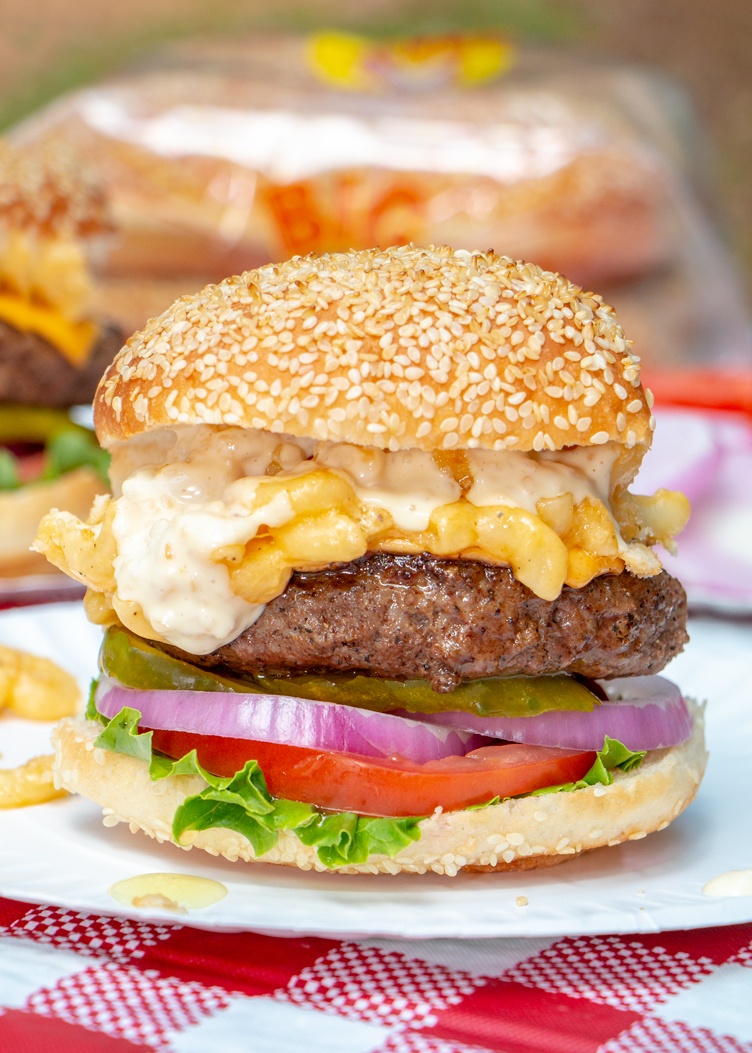 Monthly Burger Series: Campfire Mac & Cheese Burger - Martin's Famous ...