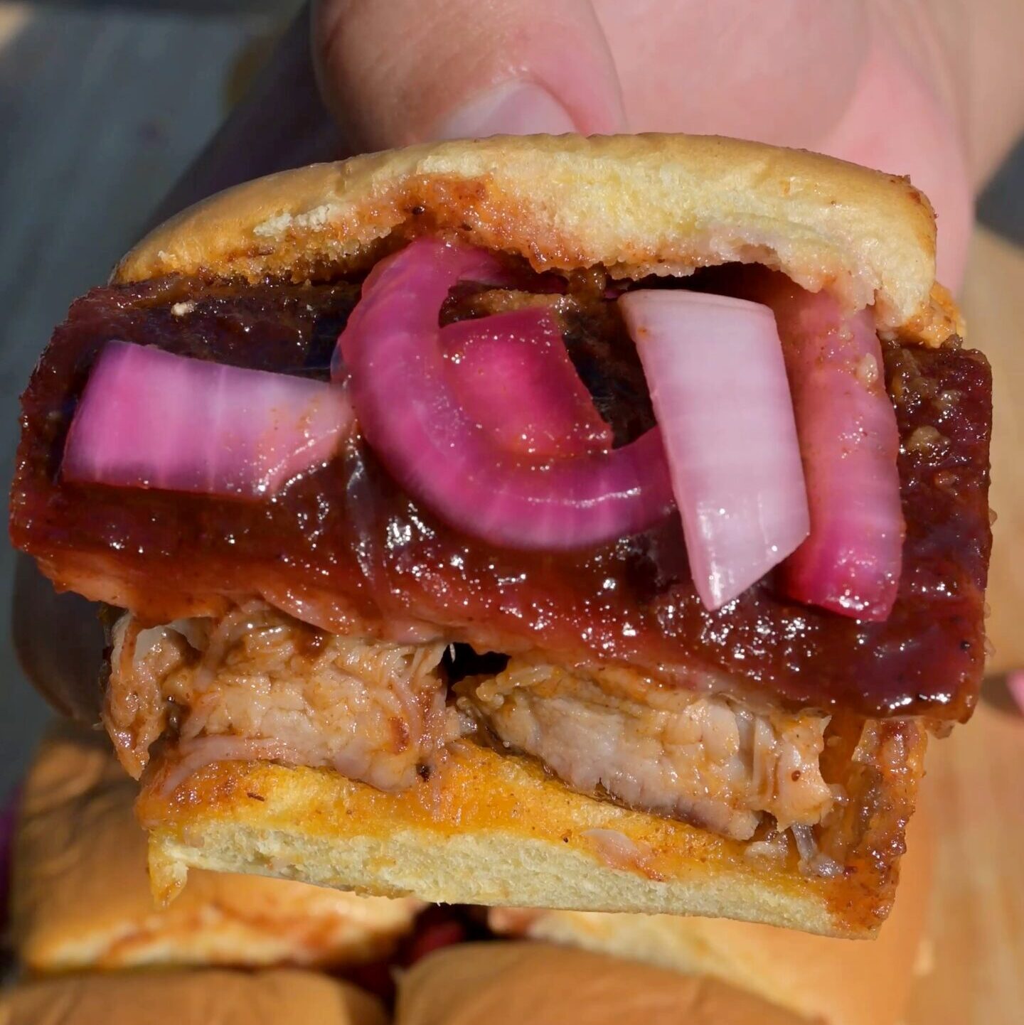 @bbqfriend's BBQ Rib Sliders - Martin's Famous Potato Rolls and Bread