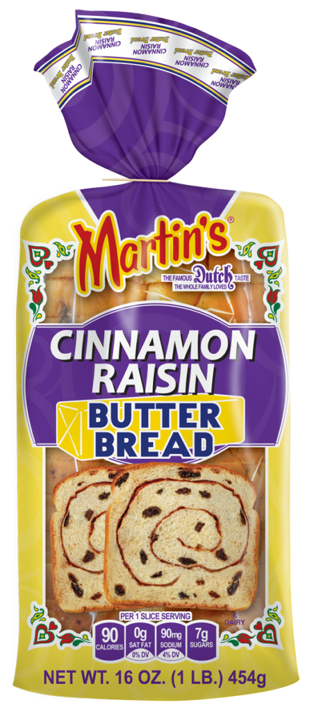 Swirl Month – Part 2: Cinnamon-Raisin Butter Bread - Martin's Famous ...