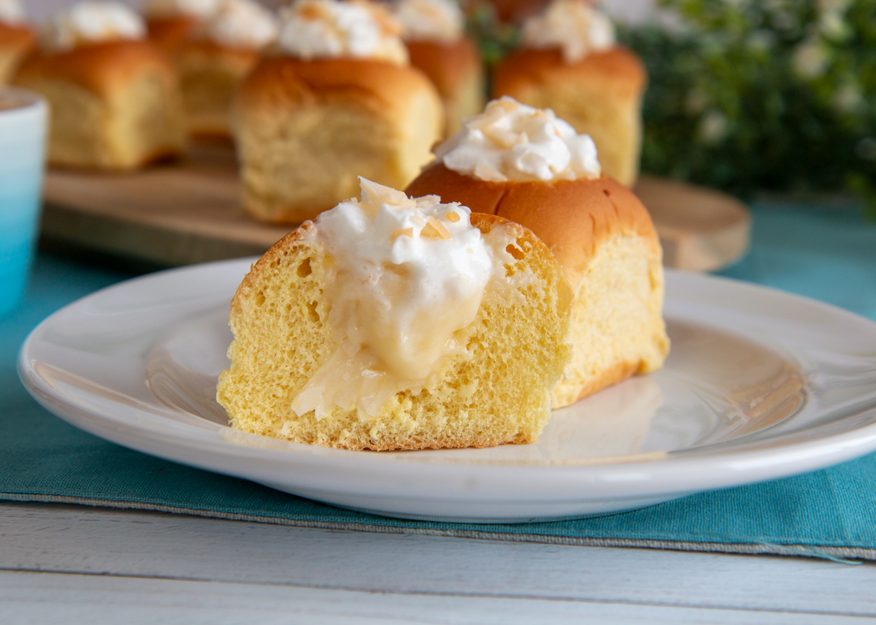 Coconut Cream Pie Sweet Rolls - Martin's Famous Potato Rolls and Bread