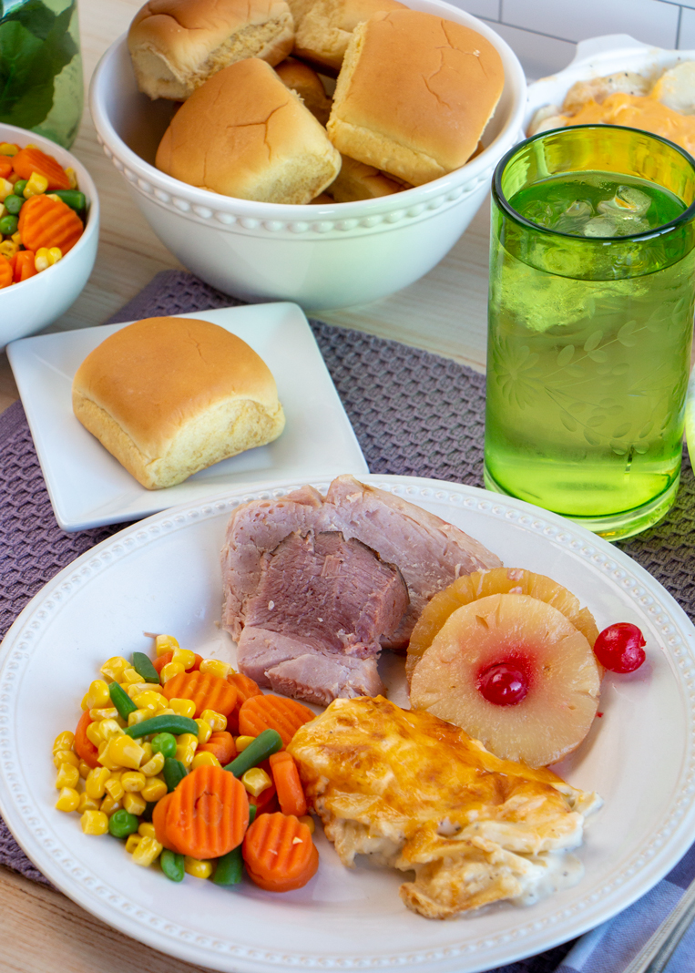 Ham-with-Dinner-Rolls2 - Martin's Famous Potato Rolls and Bread