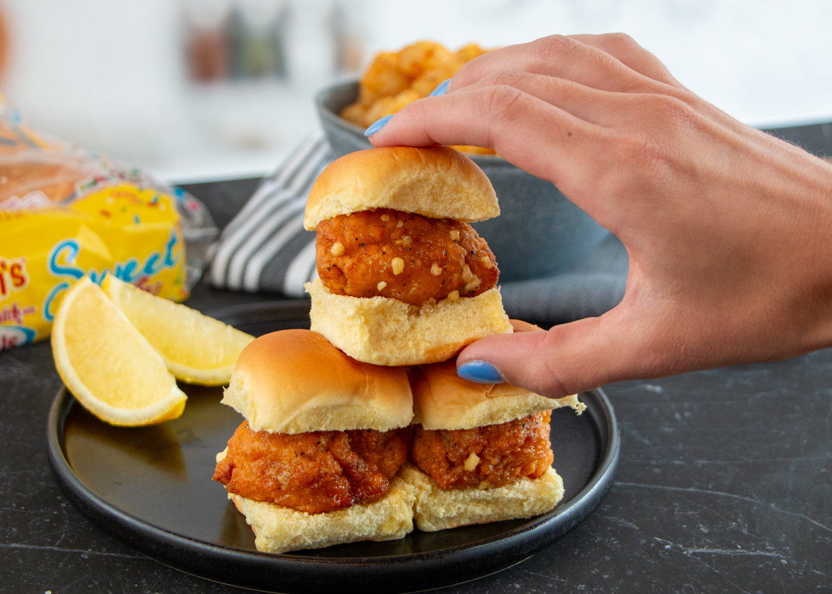 Lemon Pepper Chicken Sliders - Martin's Famous Potato Rolls and Bread