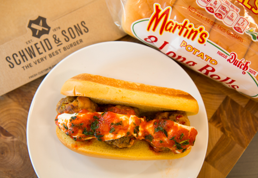 Meatball_Sandwich - Martin's Famous Potato Rolls and Bread