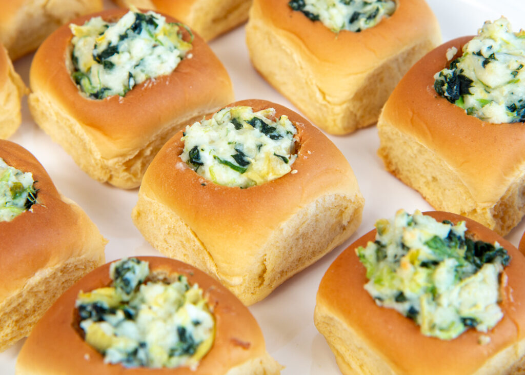 Spinach-Dip-Bites - Martin's Famous Potato Rolls and Bread