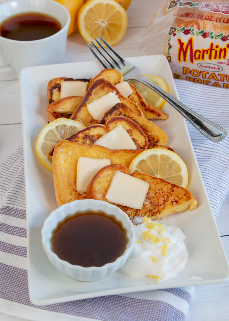 Lavender Lemon French Toast - Martin's Famous Potato Rolls and Bread