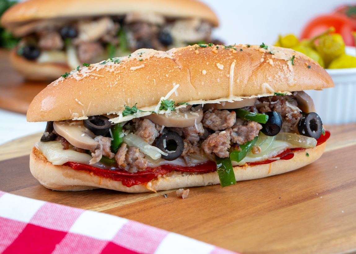 Supreme Pizza Sub - Martin's Famous Potato Rolls and Bread